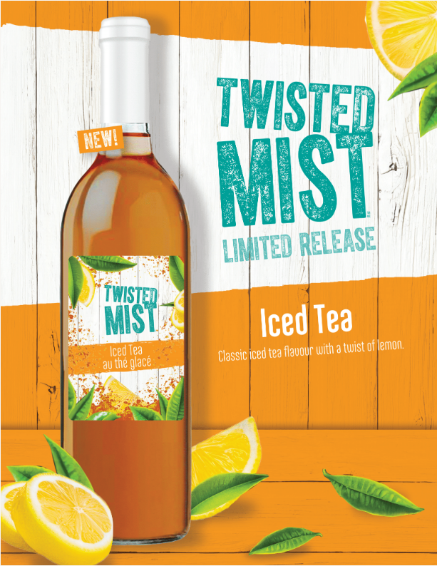 Twisted Mist Iced Tea Wine Cooler Kit – Classic Iced Tea with a Lemon ...