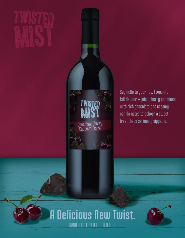 Twisted Mist Chocolate Cherry | Sweet Red Wine – Wine Kitz Toronto ...